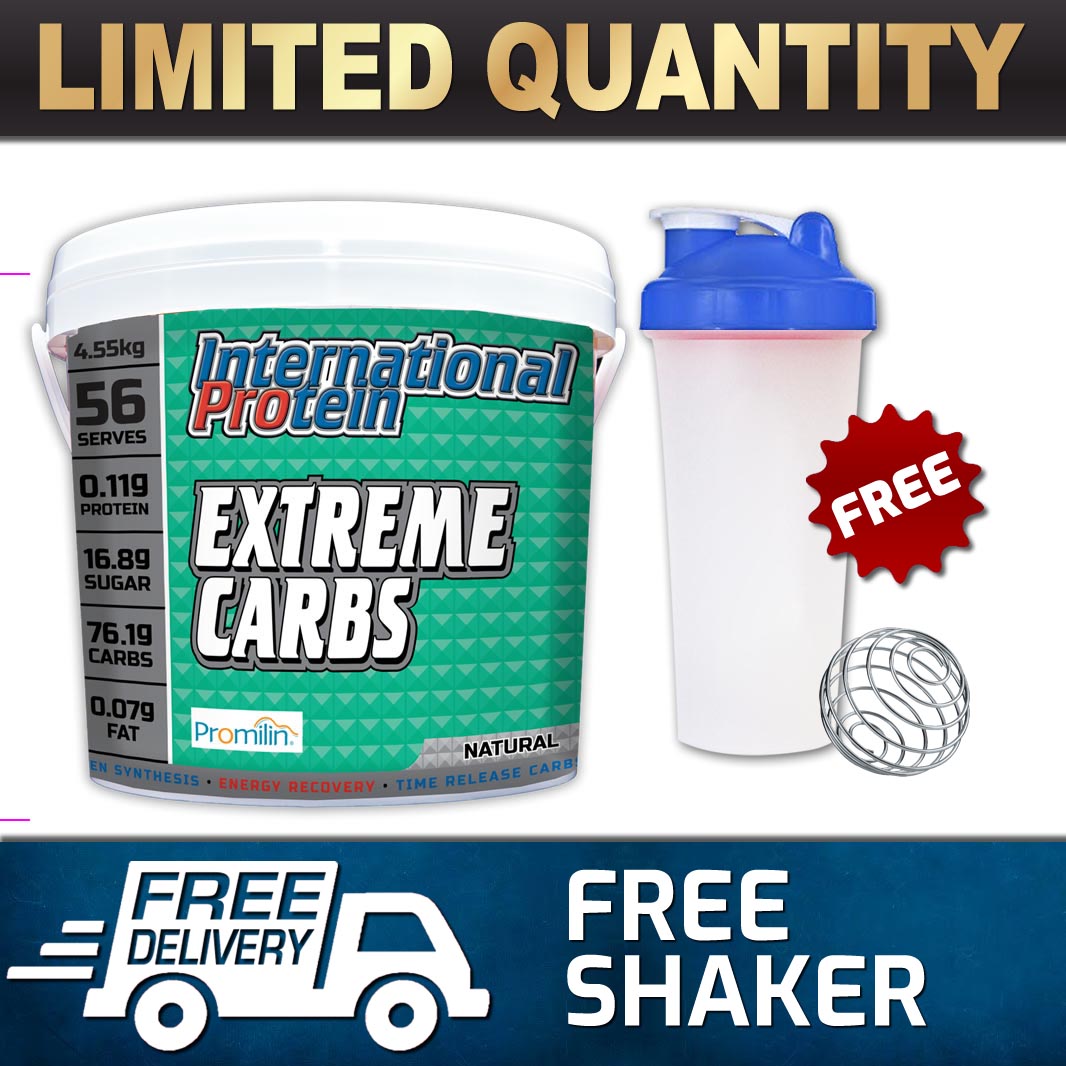 INTERNATIONAL PROTEIN EXTREME CARBS 4.5KG NATURAL //CARBOHYDRATE POWDER ...